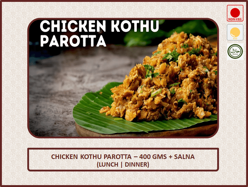 Chicken Kothu Parotta - 400 Gms