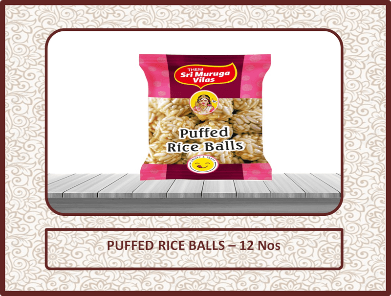 Puffed Rice Balls / Pori Urundai - 12 Nos